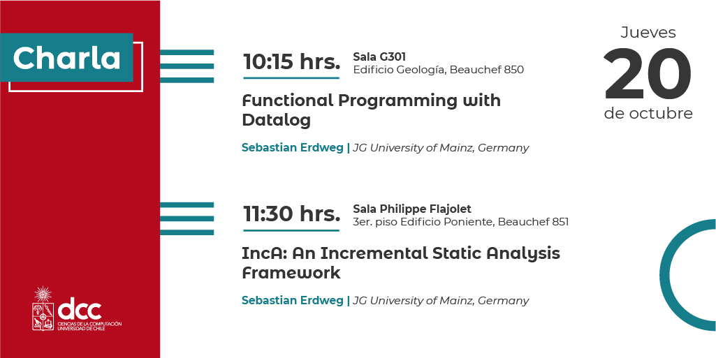 Charla: IncA: An Incremental Static Analysis Framework :: DCC Comunicaciones